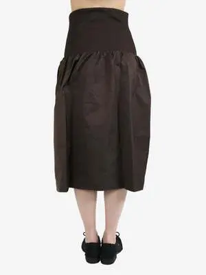 AMOMENTO Shirring Flare Skirt