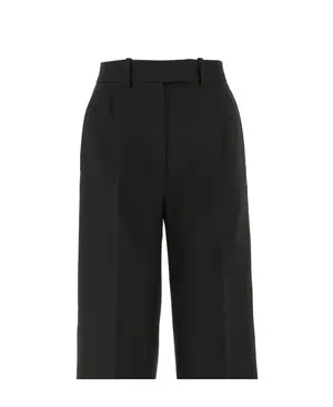 Fendi Wide Leg Trousers - Black