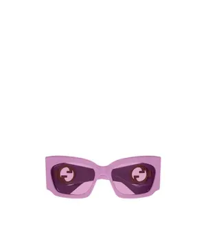 Gucci Geometric Frame Sunglasses - Pink