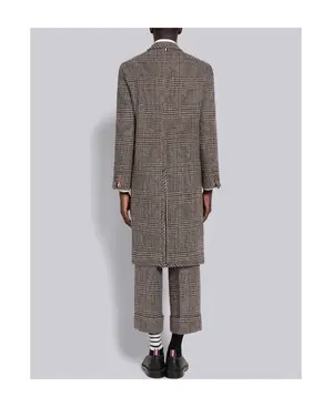 Thom Browne Single Slit Coat With Iconic Stripes
