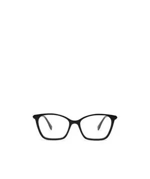 Fendi Polished Effect Square Frame Eyeglasses