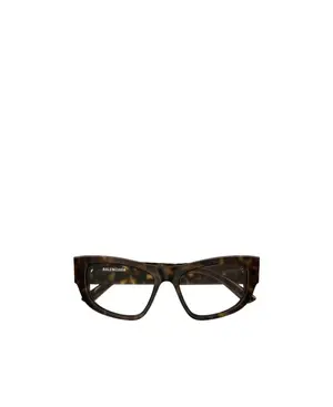 Balenciaga Rectangle Frame Glasses - Black