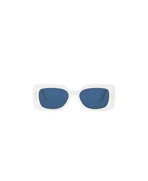 Dior Logo Rectangular Sunglasses - Blue