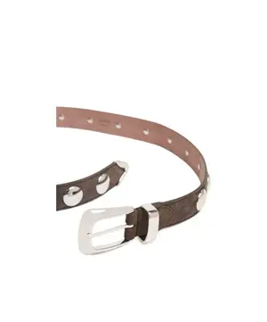 Khaite Benny Studded Suede Belt