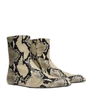 Khaite Python Print Ankle Boots