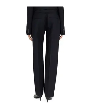 Khaite Callen Virgin Wool Blend Straight Leg Pants