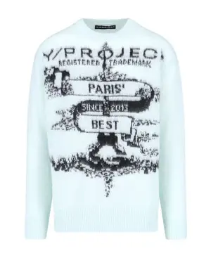 Y/project Logo Jacquard Jumper