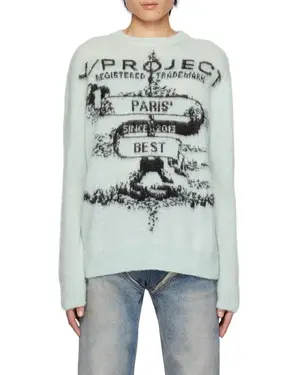 Y/project Logo Jacquard Jumper