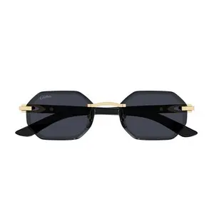 Cartier Geometric Rimless Sunglasses