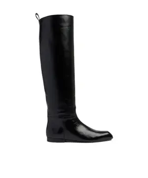 Khaite 25mm Knee-high Leather Boots - Black