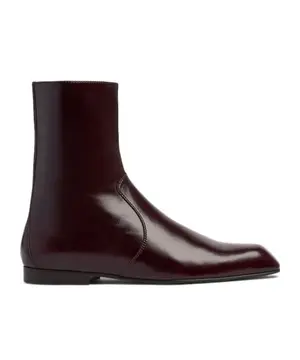 Khaite 85mm Nevada Stretch Leather Ankle Boots