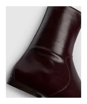 Khaite 85mm Nevada Stretch Leather Ankle Boots