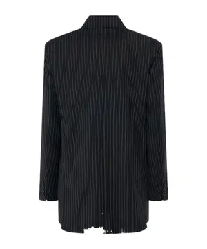 Max Mara Mattia Pinstriped Wool Blazer