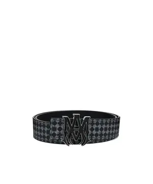 Amiri Enamel Logo Belt - Black