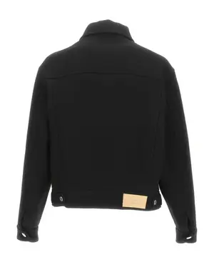 Ami Long-sleeve Wool Jacket - Black