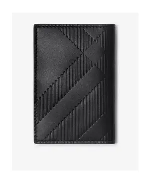 Burberry Check Embossed Card Holder