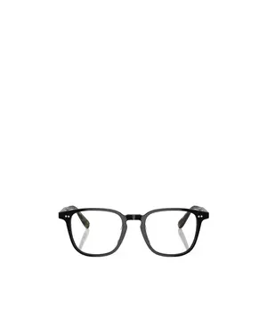 Oliver Spencer Nev Square Frame Eyeglasses - Black