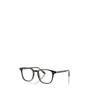 Oliver Spencer Nev Square Frame Eyeglasses - Black
