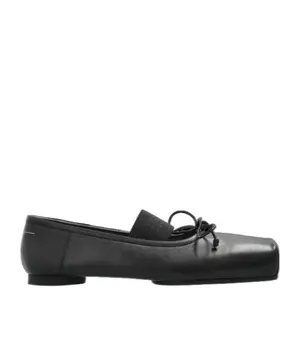 MAISON MARGIELA Bow Detailed Ballerina Flats