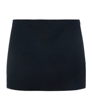 Khaite Jett Virgin Wool Blend Mini Skirt - Black