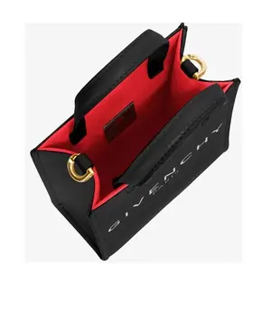 Givenchy Logo Printed Mini Tote Bag - Black
