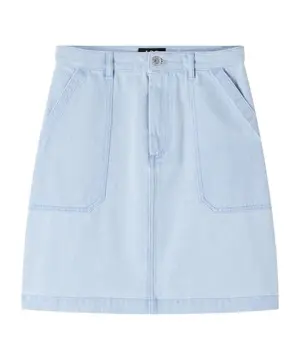 A.p.c. Denim Mini Skirt With Multiple Pockets
