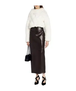 Khaite Daemon Leather Skirt