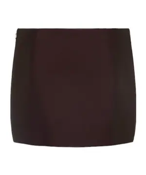Khaite Jett Wool Blend Mini Skirt - Black