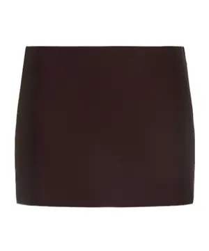 Khaite Jett Wool Blend Mini Skirt - Black