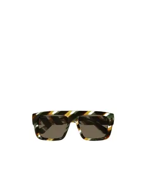 Gucci Rectangle Frame Sunglasses - Black