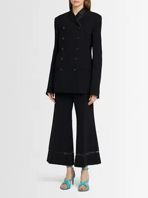 Khaite Wallace Flared Poly Pants