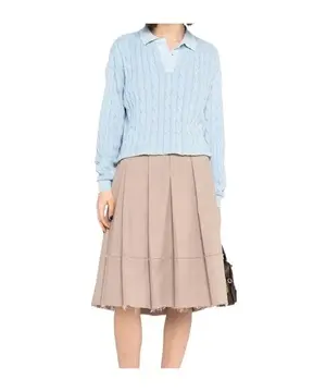 Polo Ralph Lauren Cable-knit Cotton Long-sleeve Polo Shirt - Blue