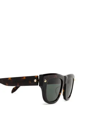 Alexander McQueen Square Frame Sunglasses - Green