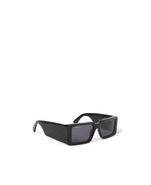 Off-White Rectangle Frame Sunglasses - Gray