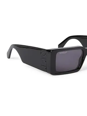 Off-White Rectangle Frame Sunglasses - Gray