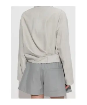 Loewe Suede Goatskin Draped Jacket