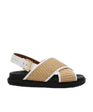Marni Fussbett Cross-strap Sandals - Black
