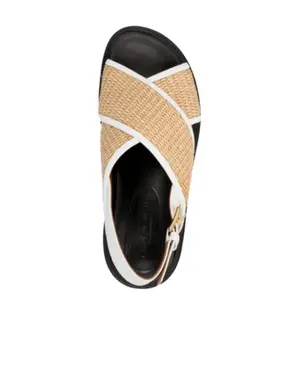 Marni Fussbett Cross-strap Sandals - Black