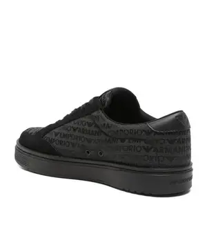 Emporio Armani Logo Print Lace-up Sneakers