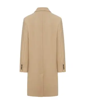 AMI Paris Virgin Wool Single-breasted Coat