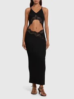 Christopher Esber Lace Ruffle Dress