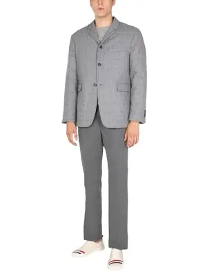 Thom Browne Padded Jacket With Rwb Stripes