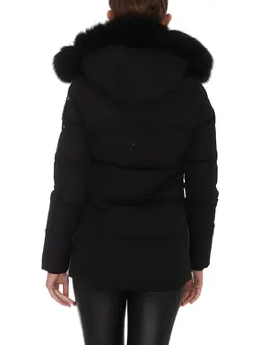 Moose Knuckles Puffer Jacket With Fur Trimmed Hood
