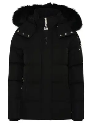 Moose Knuckles Puffer Jacket With Fur Trimmed Hood