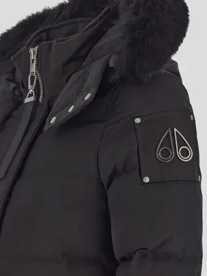 Moose Knuckles Puffer Jacket With Fur Trimmed Hood