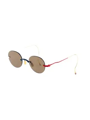 Thom Browne Rimless Oval Sunglasses