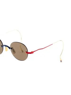Thom Browne Rimless Oval Sunglasses