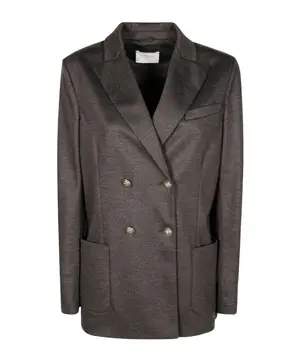 CIRCOLO 1901 Double-breasted Tailored Blazer - Black