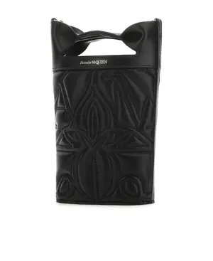 Alexander McQueen Logo Printed Bucket Bag