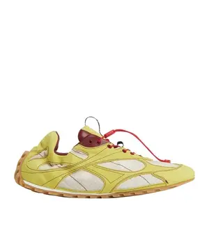 Bottega Veneta Orbit Flash Sneaker - Lemon Sugar/black Apple Sugar/curd